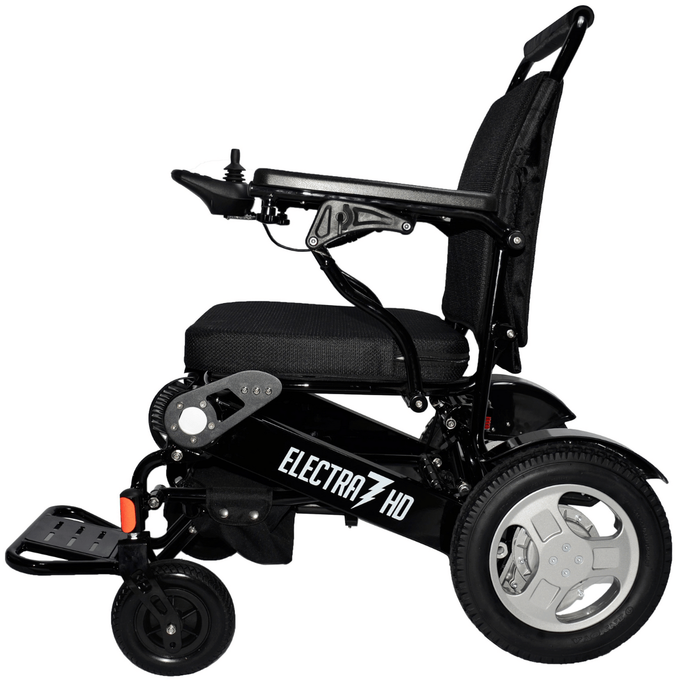 Electra 7 HD Wide Heavy Duty Foldable Electric Wheelchair | 400 lb Cap — Mobility Creations
